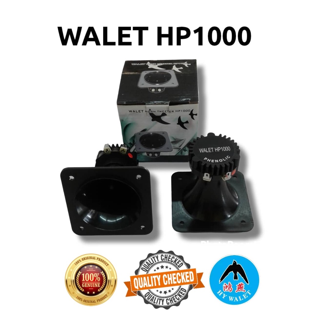 WALET HP1000 External Magnet Horn Tweeter With Capacitor and Wire Rumah Burung Walet/Walit (For ...