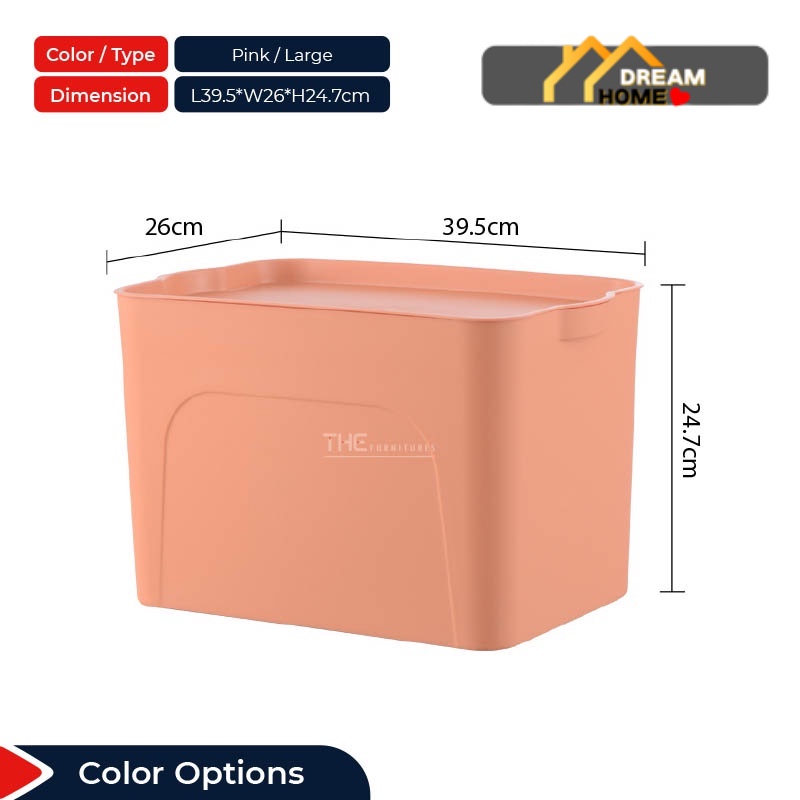 Dream Home Container Storage Box Clothes Plastic Toy Large Storage Box ...
