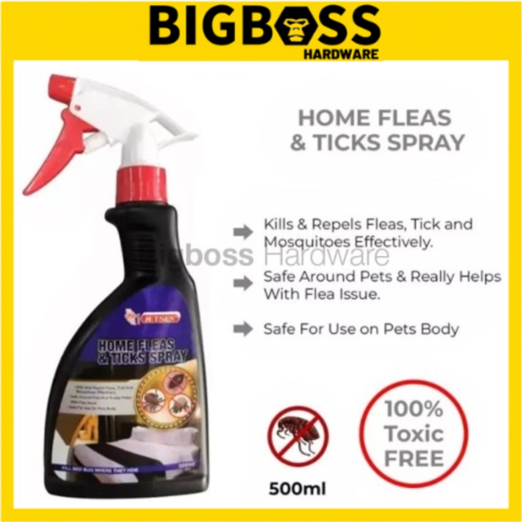 Jetsen Home Fleas & Ticks Spray Bedbug | 500ml L Pest Control L Anti ...