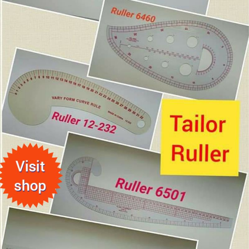 1pcs PVC Tailor Ruler/Utra soft Pembaris Jahitan CODE : 6460/3245/ 3250 ...
