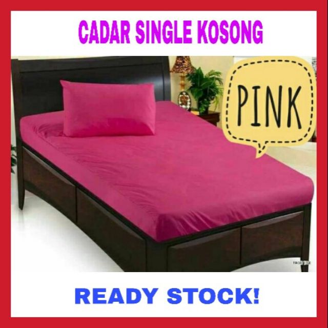 [M] 🌟 CADAR SINGLE KOSONG FITTED (PINK) | Shopee Malaysia