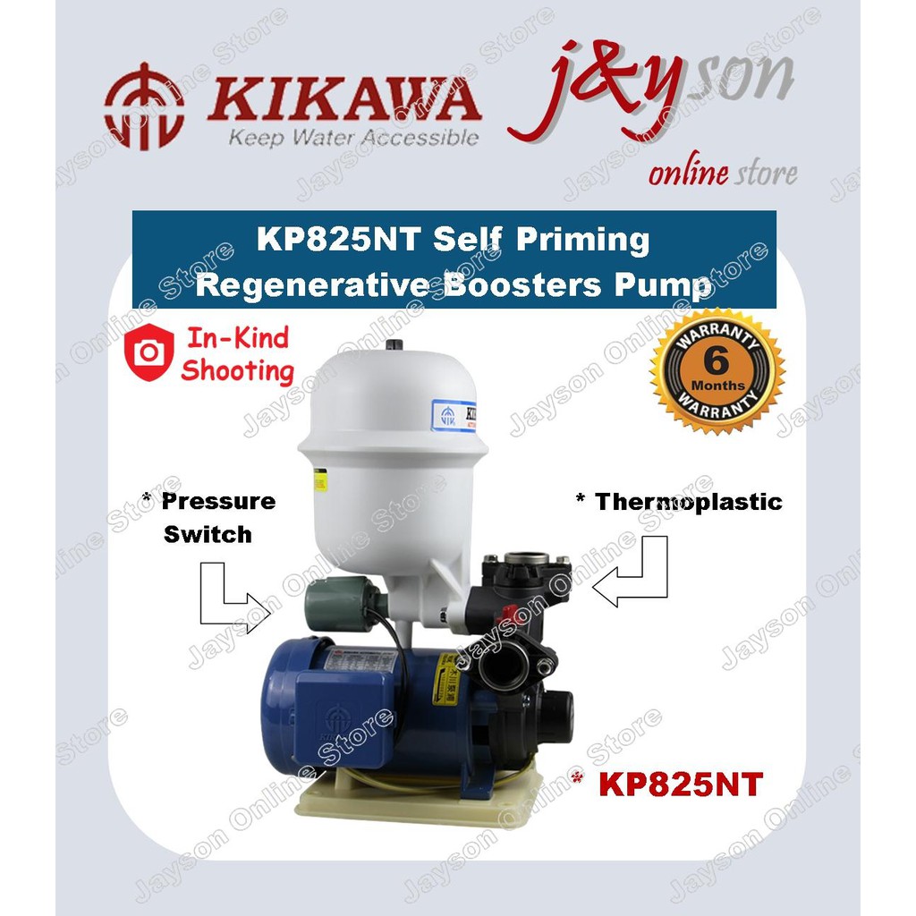 KIKAWA KP825NT Self Priming Regenerative Boosters Automatic Pump ...
