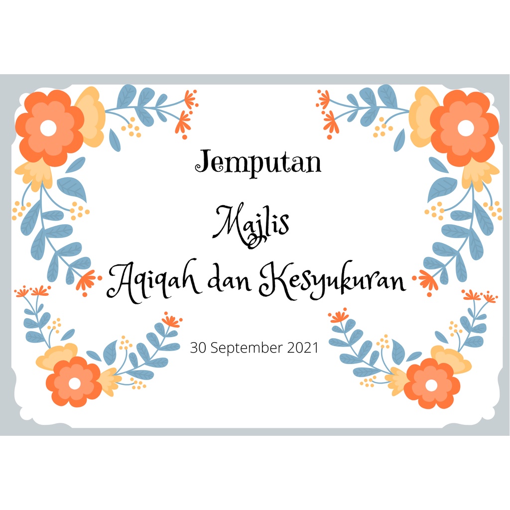Template Kad Jemputan simple | Shopee Malaysia