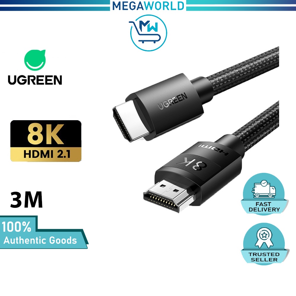 UGREEN HD MI To HD MI 2.1 Cable 8K 60Hz 4K 120Hz 48Gbps HDR Dolby ...