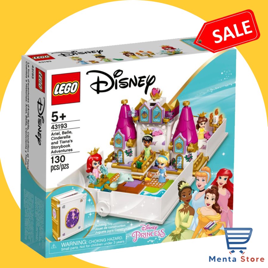 Lego Disney Princess 43193 Ariel Belle Cinderella Tiana's Storybook ...