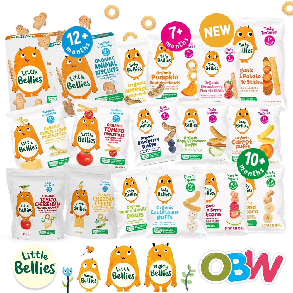 Little Bellies Organic Baby Snack (Gingerbread Men, Animal Biscuits ...