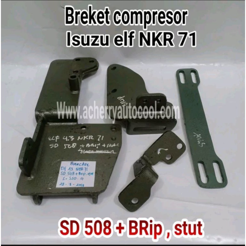Sanden 508 Compressor Mounting Bracket for Isuzu Elf 4.300 cc NKR 71 ...