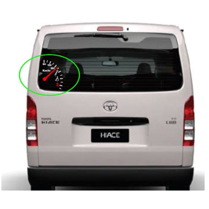 Toyota Hiace Rear Windshield Sticker Design | Shopee Malaysia