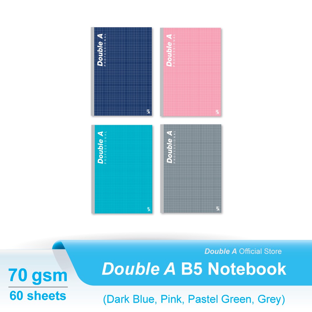 Double A B5 Notebook (70gsm / 60 Sheets) | Shopee Malaysia