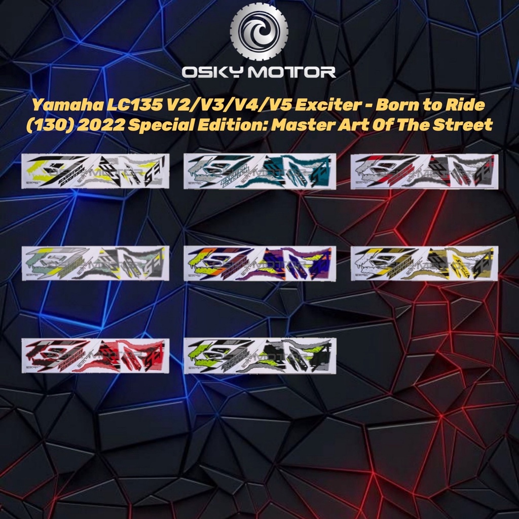 Yamaha LC135 V2/V3/V4/V5 Exciter - Born to Ride (130) 2022 Special ...