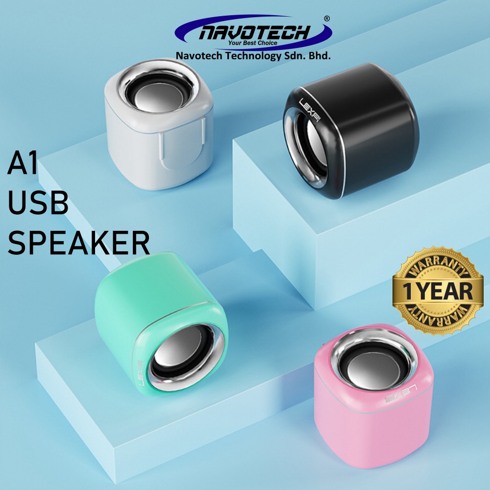 LEXPI EZEEY A1 2.0 PORTABLE 3.5MM SPEAKER FOR LAPTOP NOTEBOOK DESKTOP ...