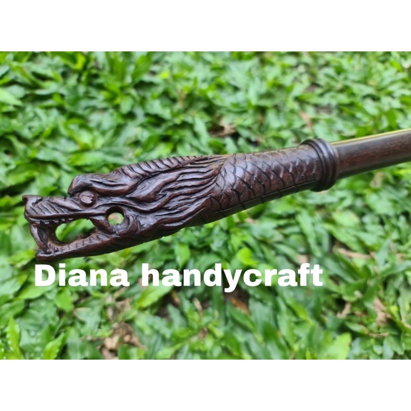 KAYU GALI ASEM WOODEN CARVED COMMAND STICK / SUPER GALIH ASEM WOODEN ...