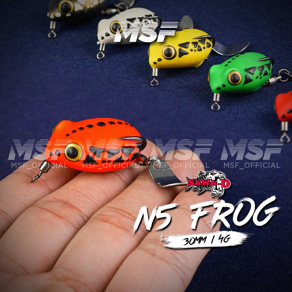 [MSF] Sawa-D N5 Mini Soft Frog Thailand | 3cm / 4g | Haruan Killer ...