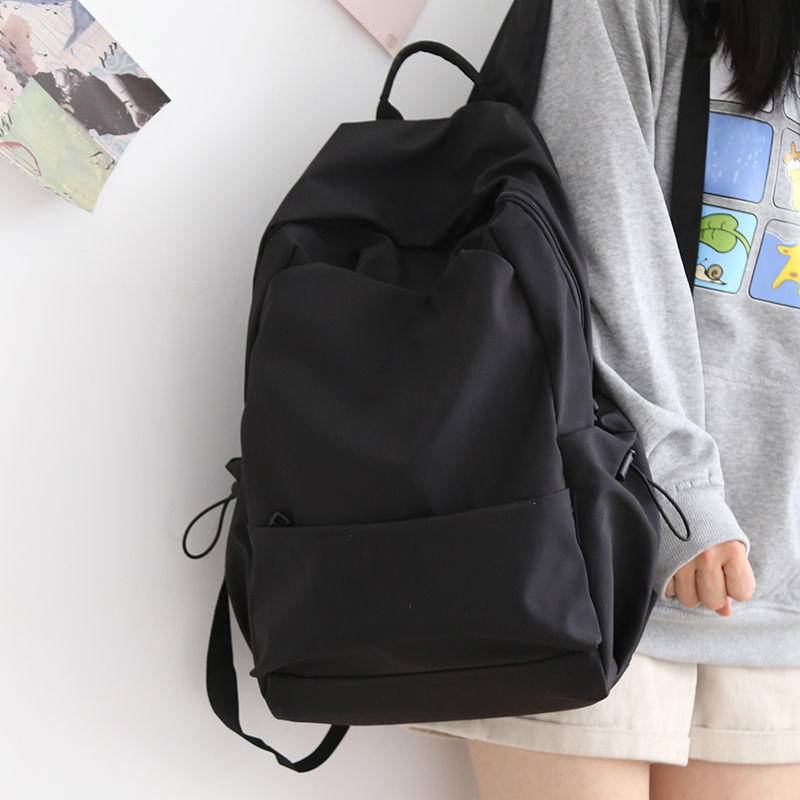 Ins Sen Series Large-capacity Solid Color Backpack Female Korean ...