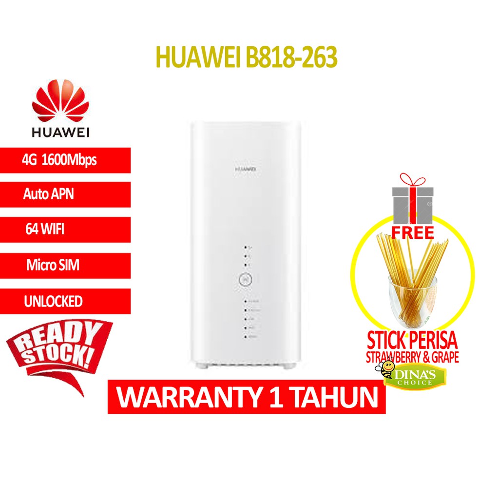 Huawei B818 B818-263 4G 1600Mbps SIM ROUTER for unifi air celcom maxis ...