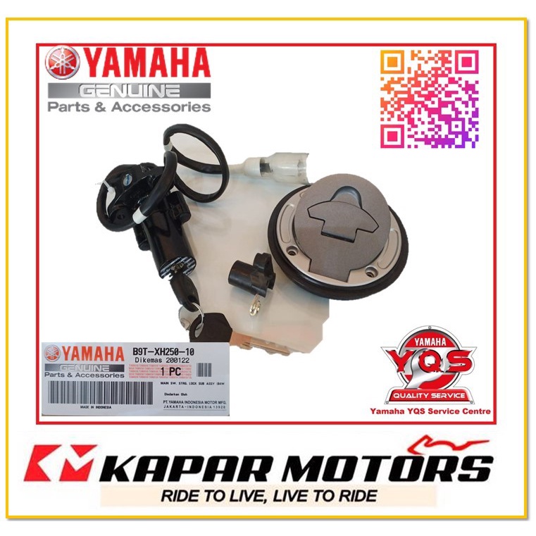 [100% Original] Yamaha MT-25 MT25 MT 25 MAIN SWITCH KIT KUNCI HANDLE LOCK SET TANK CAP SEAT ...