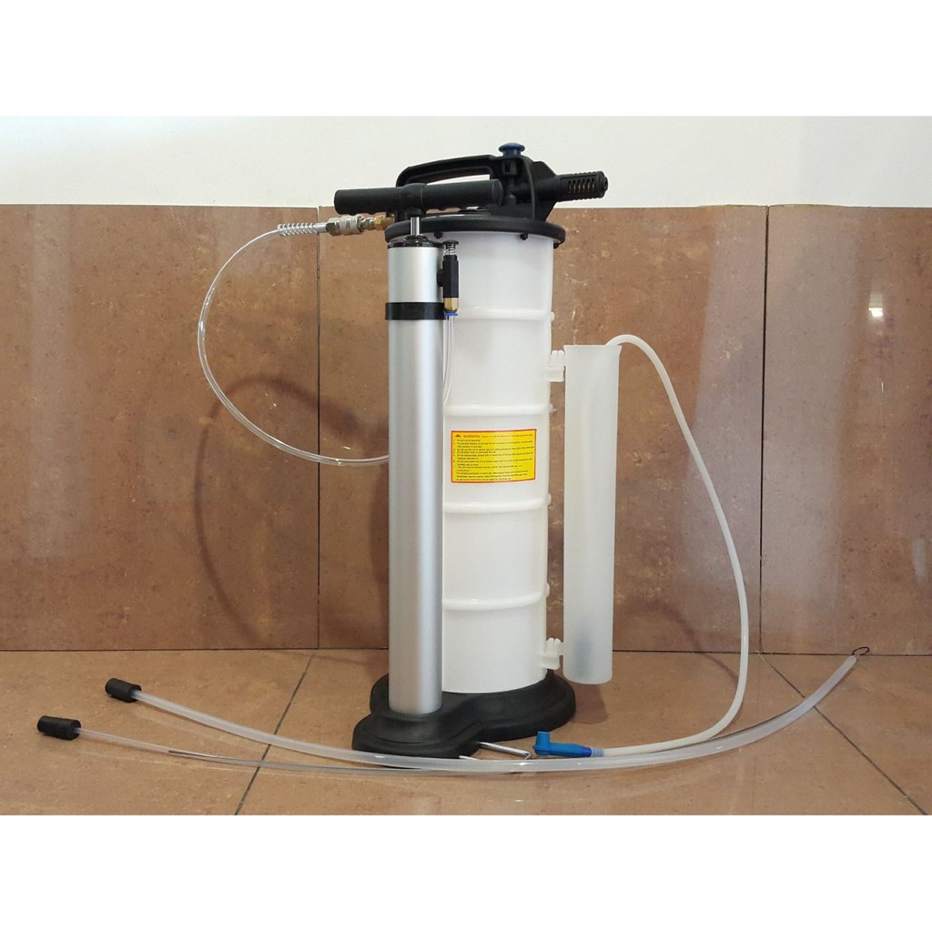 Heavy Duty 9L Manual & Pneumatic Vacuum Fluid Engine Oil Fluid Extractor Transfer Pump Car ...