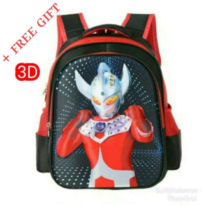 [[ PROMOSI ]] ~ 3D CHILDREN ULTRAMAN BACKPACK / ULTRAMAN SCHOOL BAGS ...