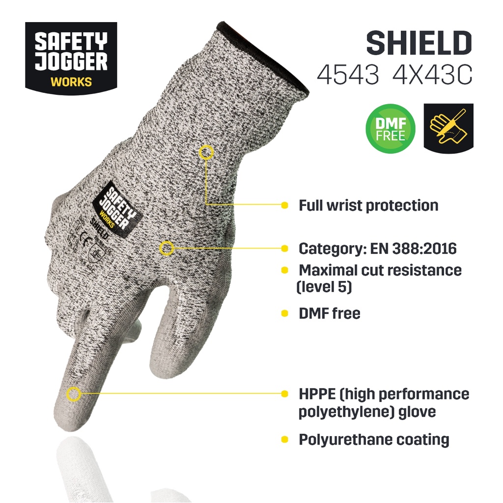 HAND PROTECTION SAFETY JOGGER SAFETY GLOVE FOR WORK WEAR - SHIELD ANTI ...