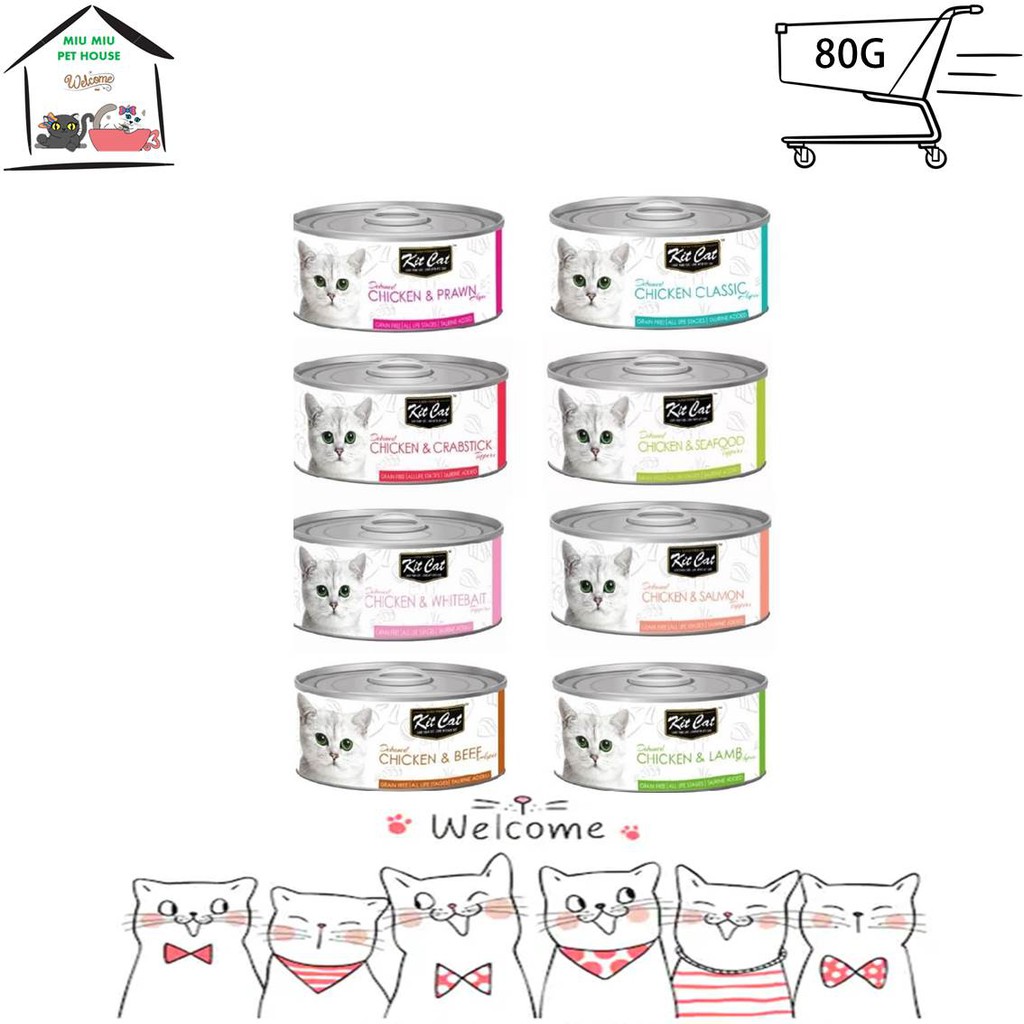 Kit Cat 80g Deboned Chicken Wet Canned Food | Shopee Malaysia