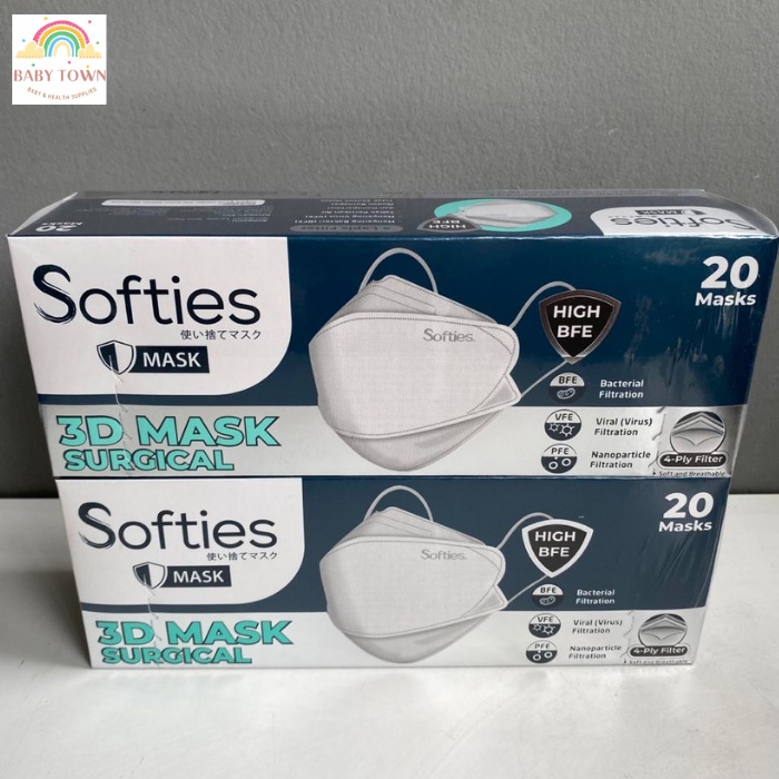 3d Softies Surgical Mask KF94 4ply Contents 20 / 3D Softies Mask ...