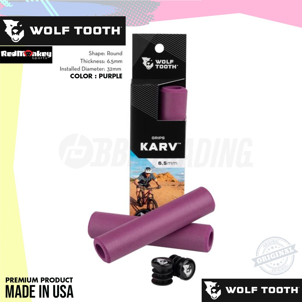 WOLF TOOTH KARV 6.5mm 100% SILICONE GRIPS SUPER COMFORT (From Red ...