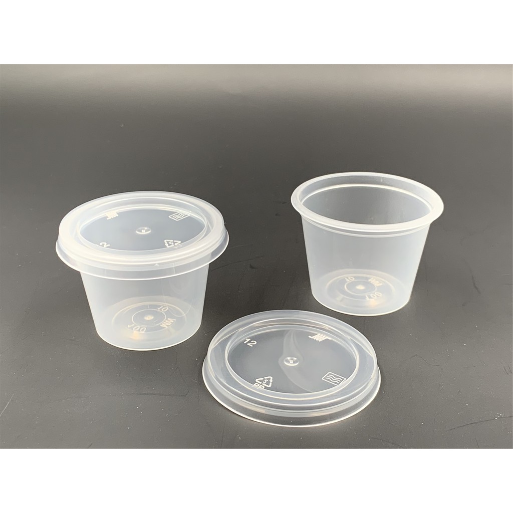1oz Round Disposable Plastic Food Container ( 100pcs± ) 1 oz - P100 ...
