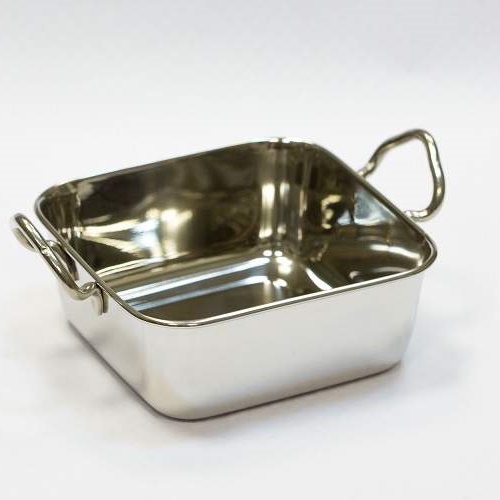 Stainless Steel Mini Square Roasting Pan With 2 Handle | Shopee Malaysia