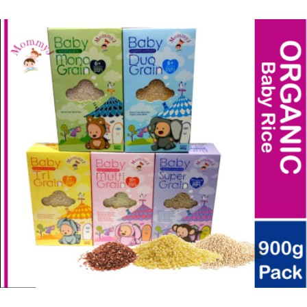 MommyJ Step 1-5 Organic Rice Grain ( 900g ) 6m+/8m+/10m+/18m+ Toddler ...