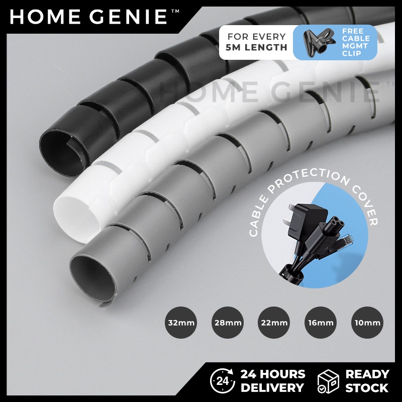 1 Meter Cable Organizer Management Tube Sleeve Management Flexible ...