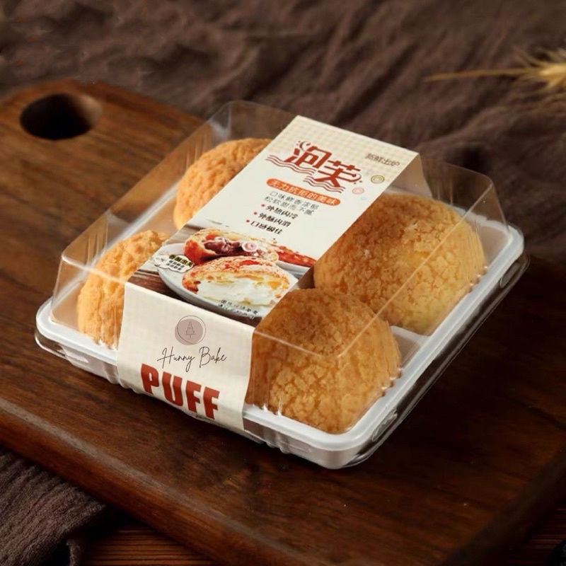 Plastic Mooncake Tray with Transparent Lid Mochi Containers Cake Box ...