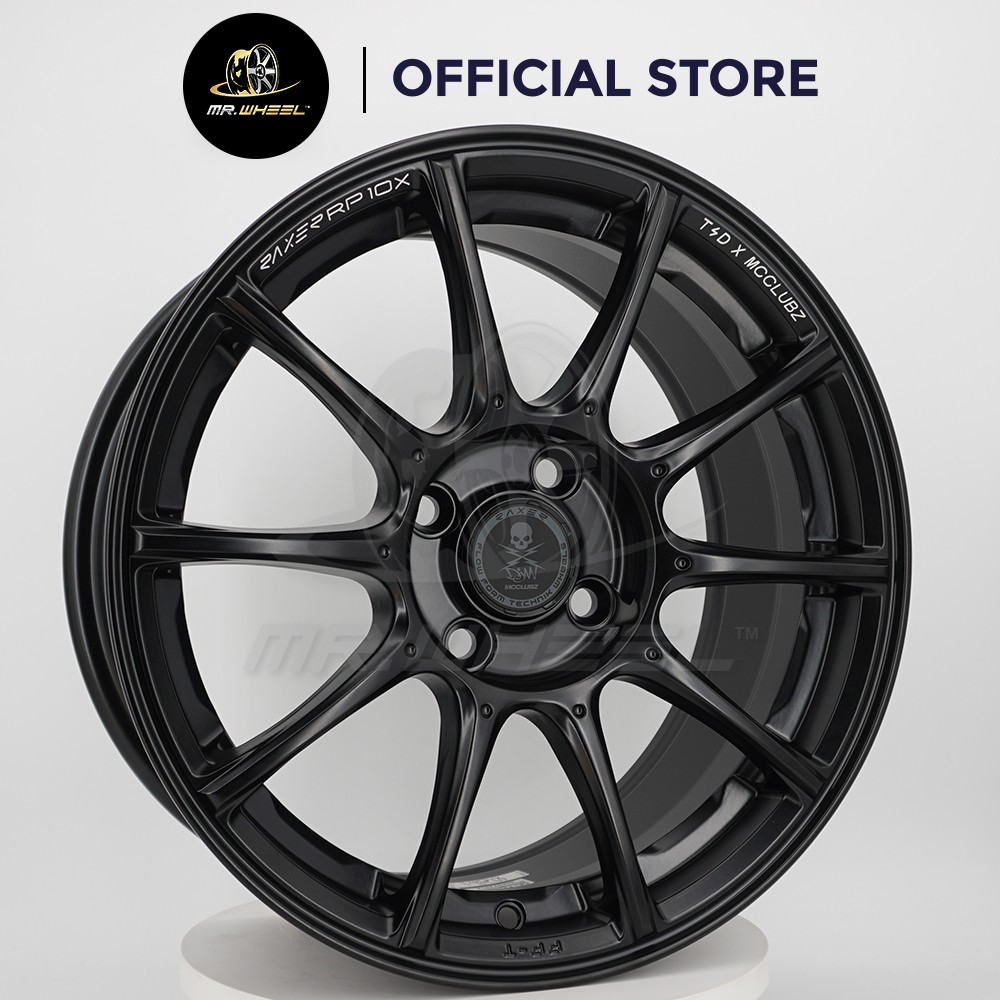 New Sport Rim Original RAXER RP10X (Flow forming) 15x7 4x100 ET35 Matt Black 15 inch 15 inci Mr ...