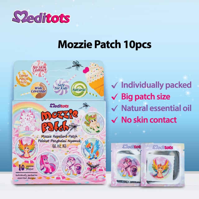 Meditots Mosquito Repellent Mozzie Patch (10 Pcs) 100% Natural & Repel ...