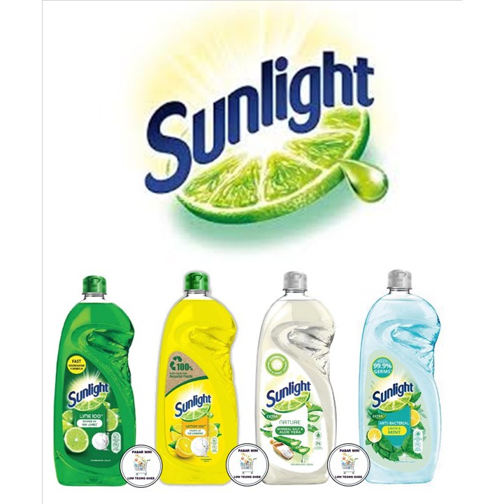 Sunlight Dishwashing Liquid-Pencuci Pinggan Lime/Lemon/Lemon&Mint ...