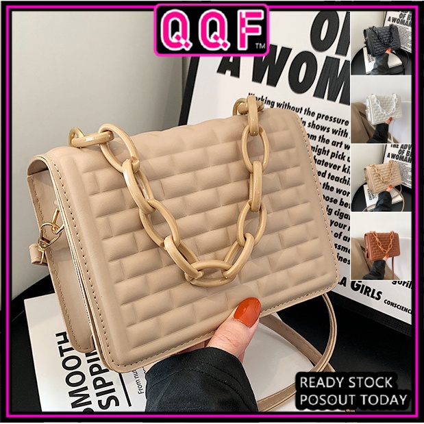 896 PU SLING BAG KULIT leather Casual Beg Tangan Wanita women Shoulder ...