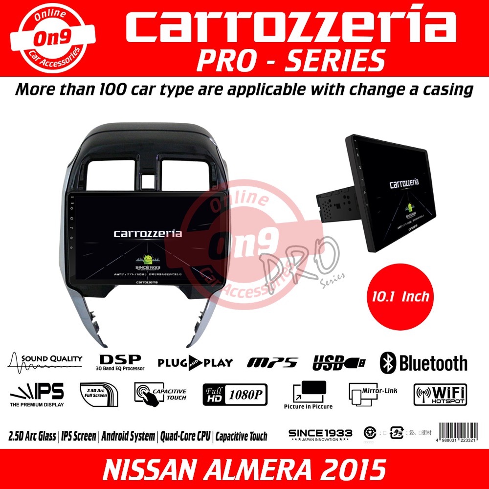 Carrozzeria PRO-Series Android Player Nissan Almera 2015 2016 2017 2018 ...