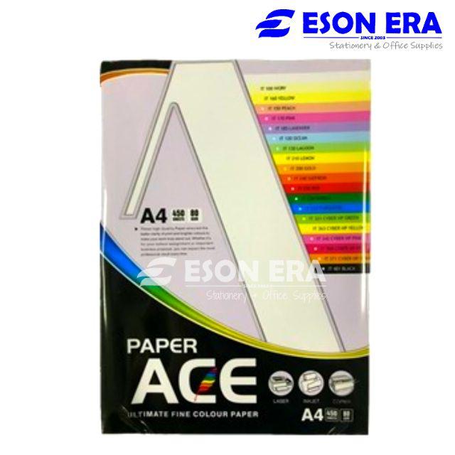 ACE A4 Colour Paper 80gsm 450 Sheets Kertas Warna | Shopee Malaysia