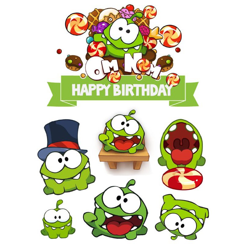 Om Nom Topper Cake.. | Shopee Malaysia