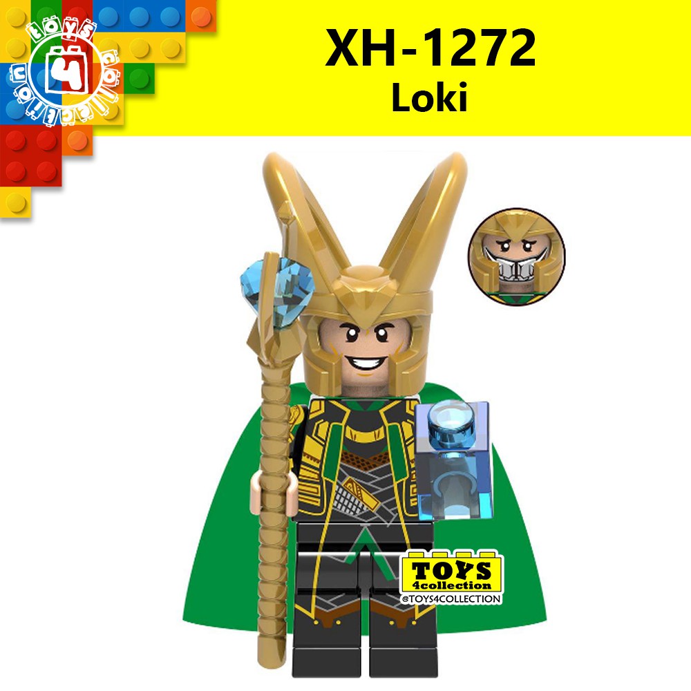 XINH 1272 Loki and Tesseract Avengers Minifigures Block Compatible ...