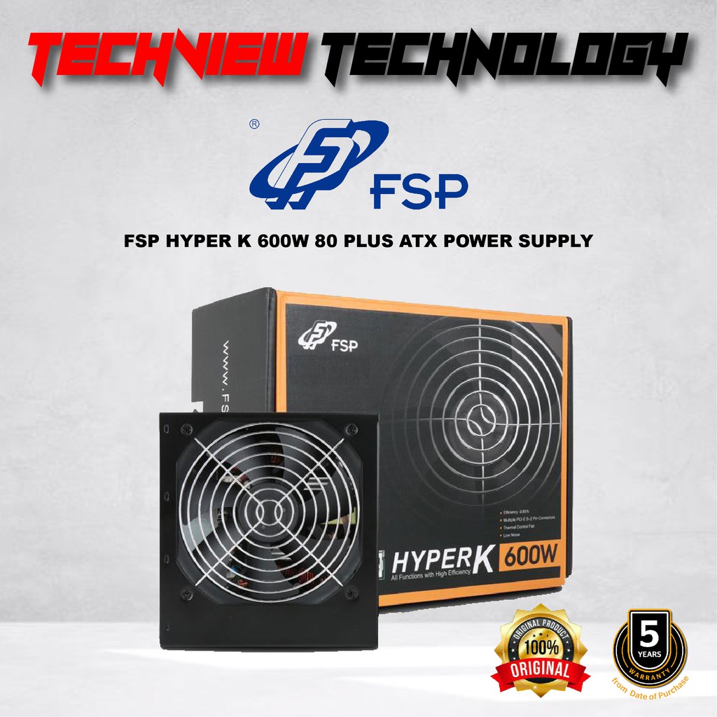 FSP HYPER K 600W 80 PLUS ATX POWER SUPPLY | Shopee Malaysia