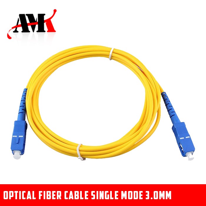 HITAM Sc-upc Patchcord 1 meter, 3 meters yellow and black | Optical Fiber Cable Single Mode ...