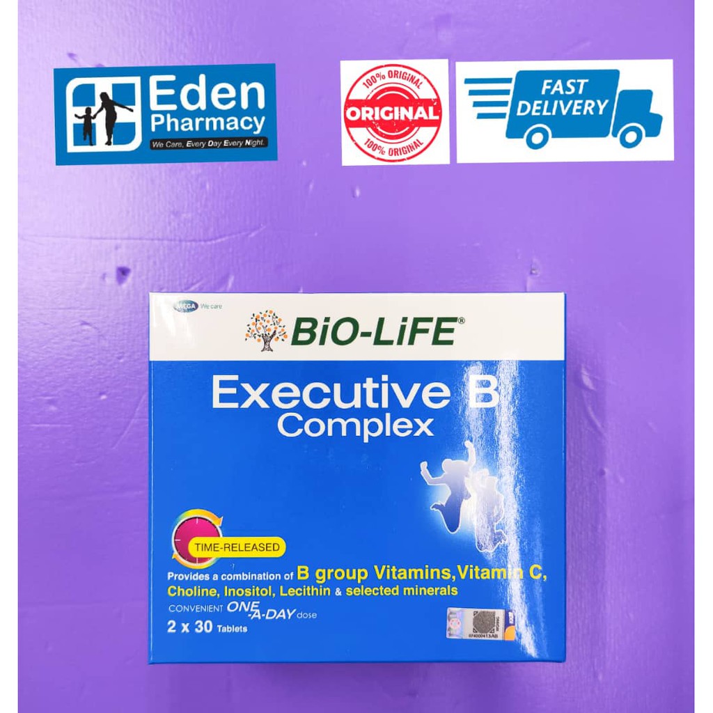 BioLife Bio Life Bio-Life Executive B Complex ( 2 x 30 tablets ...