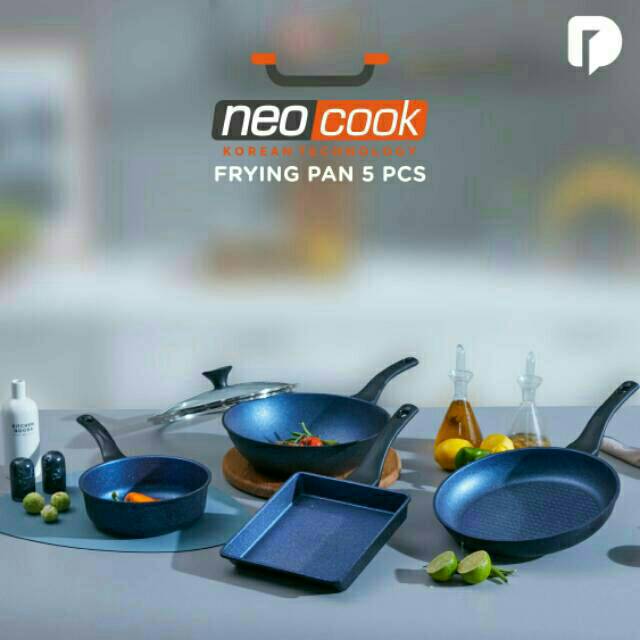 Neocook Frying Pan Set of 5 Luxury Pans from Korea | Shopee Malaysia