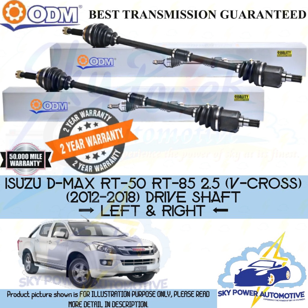 ISUZU D-MAX DMAX RT-50 RT50 RT85 2.5 V-CROSS (2012-2018) ( AUTO ) ODM ...