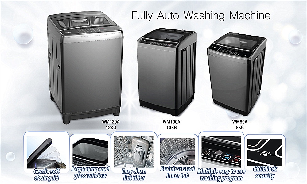 Khind Washing Machine(12KG)WM120A/Pensonic(11KG)PWA-1101X/(12KG)PWA ...