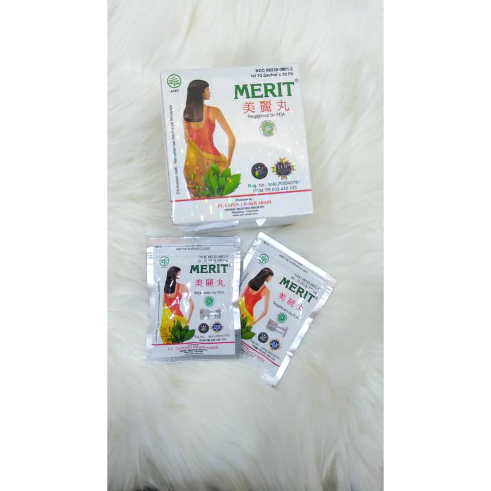 Jamu Pil Merit for Slimming & Detox (30 Pills x 1 Pack) / merit ...
