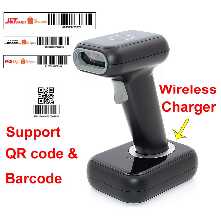 QR code Scanner Barcode Scanner Wayar and Wireless HS28 HS26 | Shopee ...