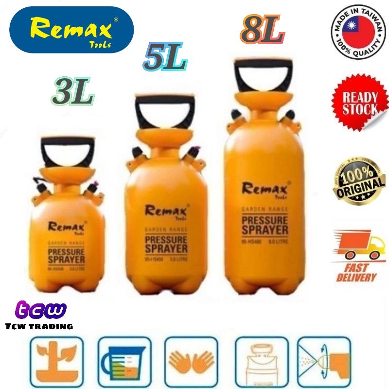 Remax 3L/5L/8L Garden Pressure Sprayer Pump/Sprayer Farm Pesticide ...
