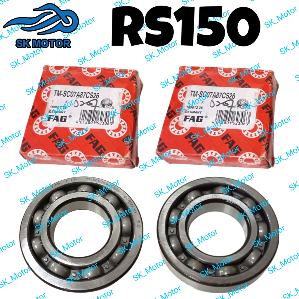 FAG Honda RS150 RS-X 150 (Made In Germany) Crankshaft Bearing Set Crank ...