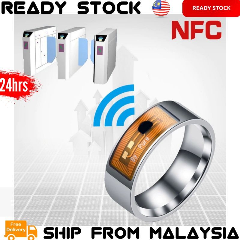 NFC Ring Multi-functional Waterproof Tag Smart Magic Ring Wearable For ...